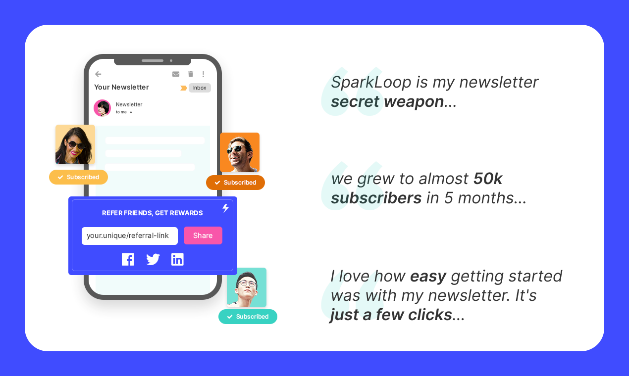 SparkLoop | The Referral Tool for Newsletters